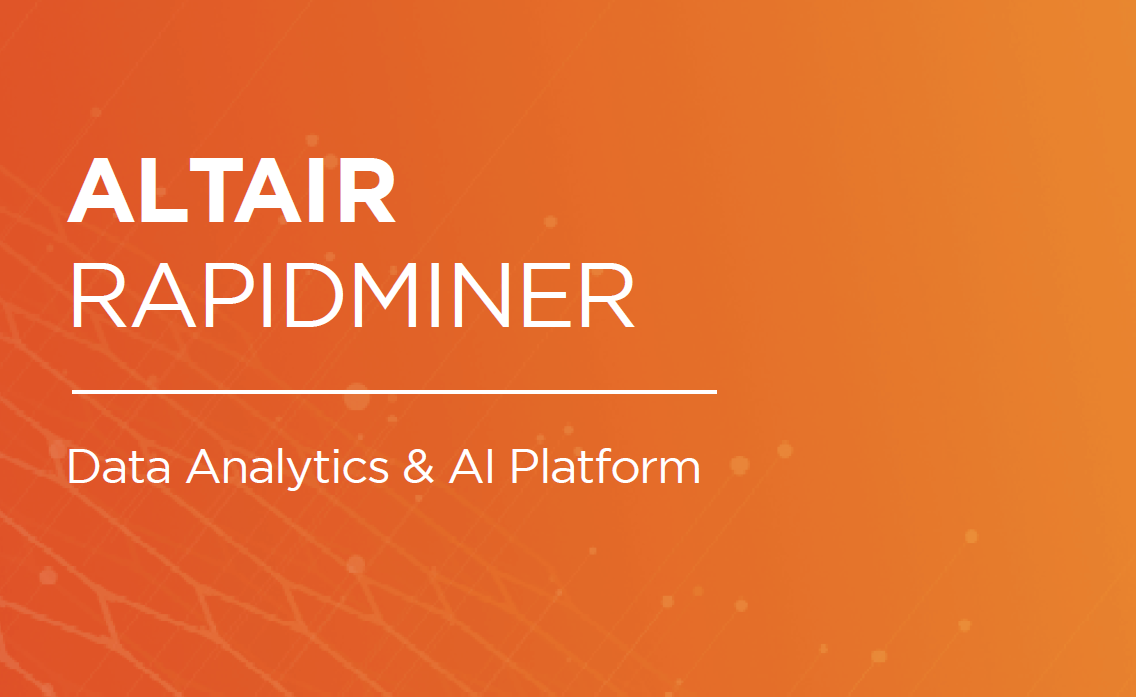 ALTAIR RAPIDMINER (Data Analytics & AI Platform) 브로셔
